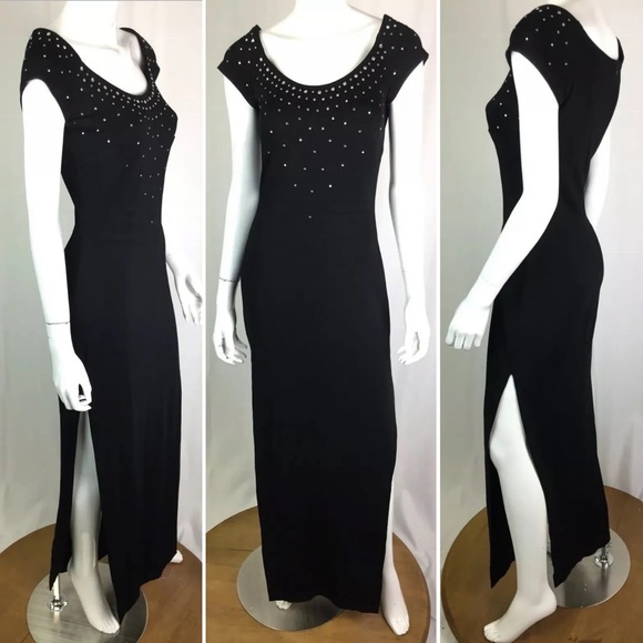 Cache | Dresses | Vintage 9s Cache Nicole Bakti Small Black Stretch ...